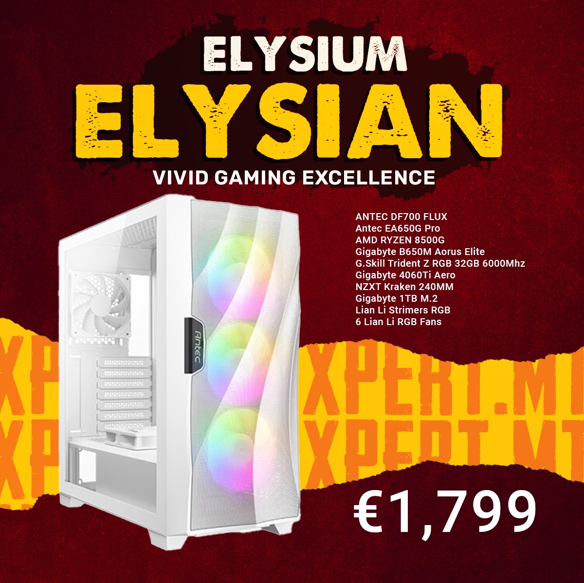 Techstore LTD. ELYSIUM Elysian Tower Series - Gaming PC System
