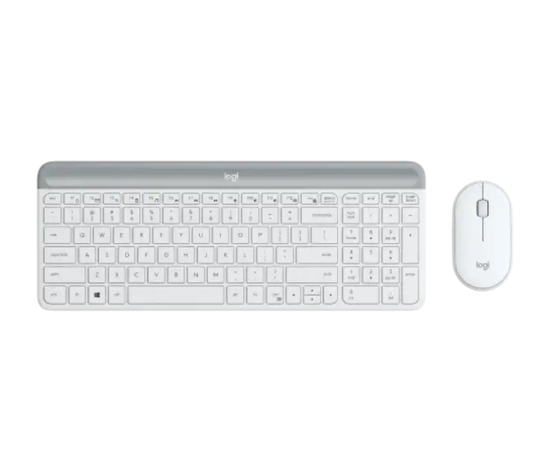 Techstore LTD. Logitech MK470 Slim Wireless Keyboard and Mouse Combo White